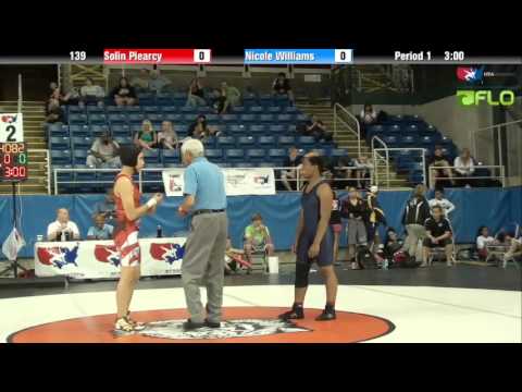 Junior WM 139 - Solin Piearcy (California) vs. Nicole Williams ...