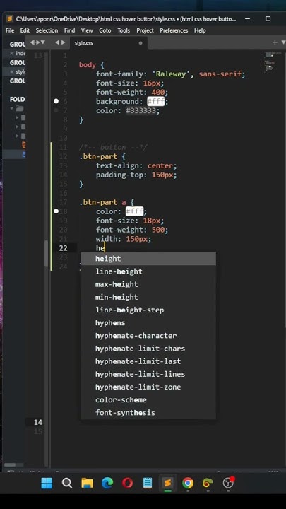 Html and css hover button l Html5, css3 hover button l #html #css3 #sorts #sortvideo #sortsvideo ...