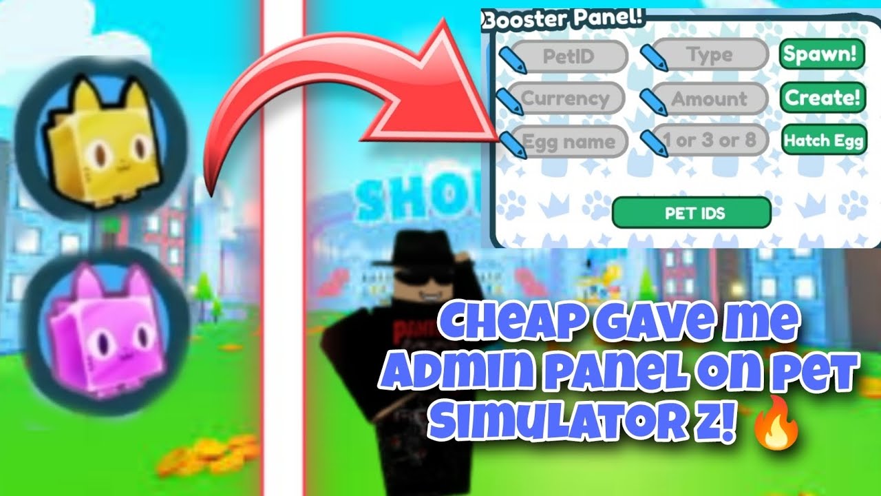 Cheap Gave Me Admin Panels On Pet simulator Z!! 👀 - YouTube
