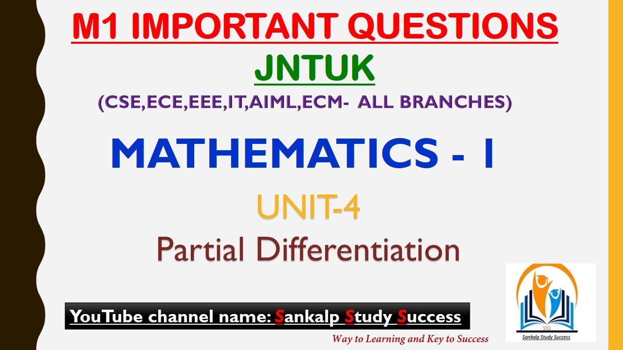 M1 || Engineering Calculus || Important questions || UNIT 4 || JNTUK ...