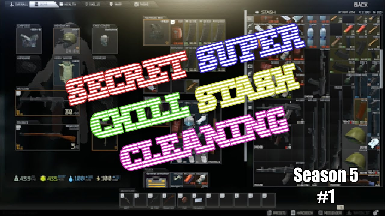 Secret Super Chill Stash Cleaning (Escape From Tarkov)[S5-1] - YouTube