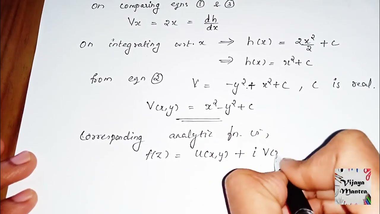 HARMONIC FUNCTIONS AND HARMONIC CONJUGATE/PART1/MAT201/MODULE3/COMPLEX VARIABLE-DIFFERENTIATION ...