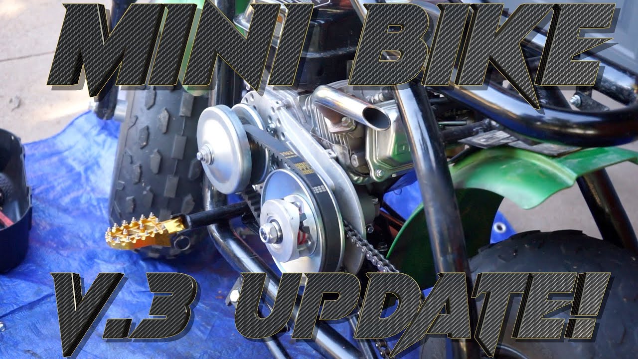 mini bike v3: Torque Converter Engine Riser Install! - YouTube