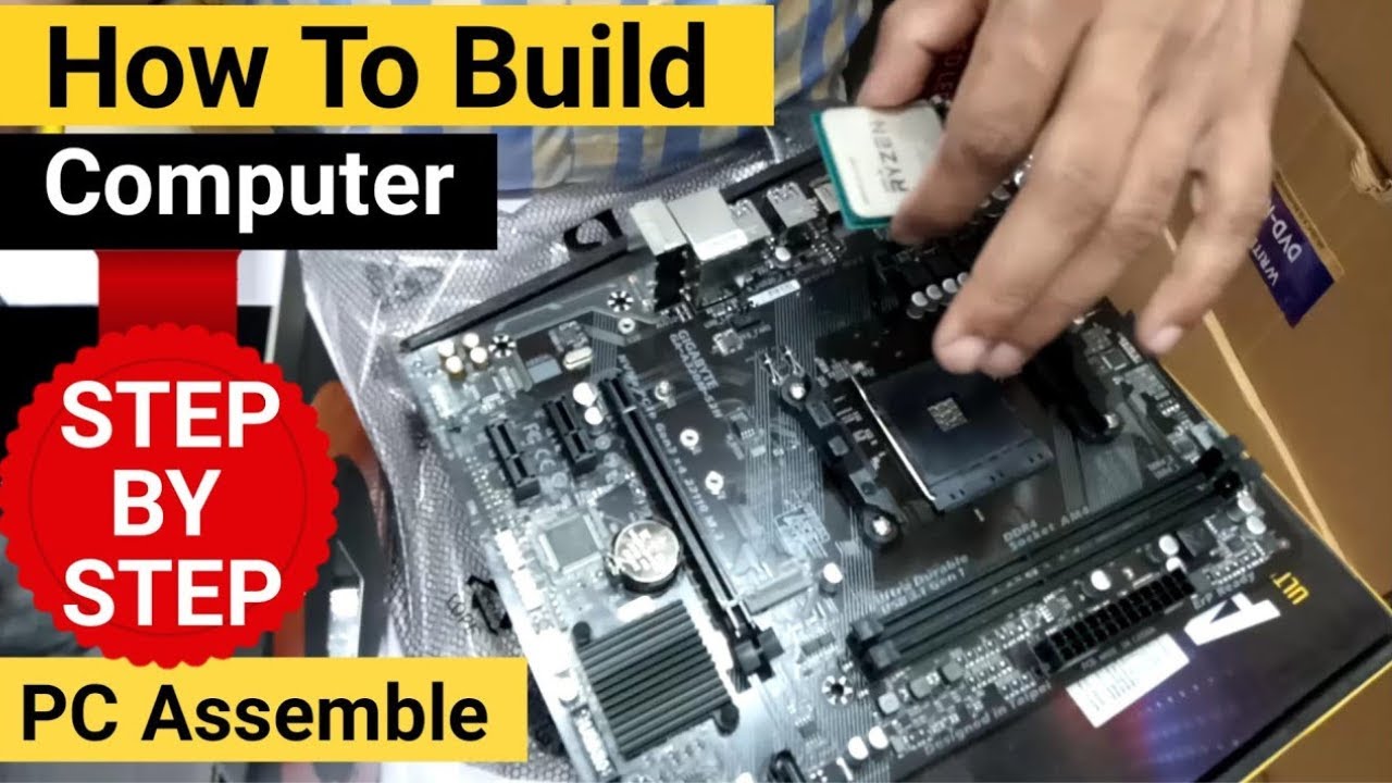 How to assemble PC step by step process using RHYZEN processor , RAM ...