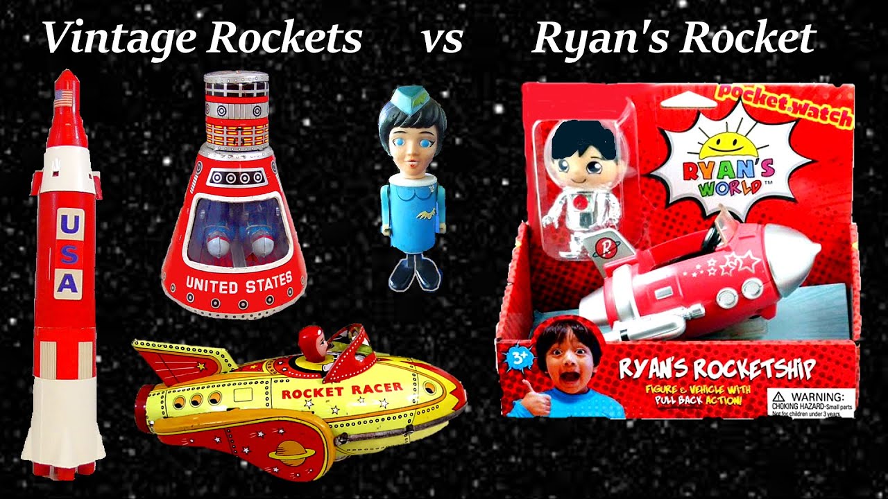 Vintage Rocket Toys vs Ryan's World Rocket Ship - YouTube