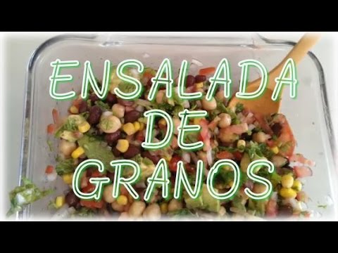 Como Hacer Ensalada de Granos D E L I S I C I O S A! HOW TO MAKE ...