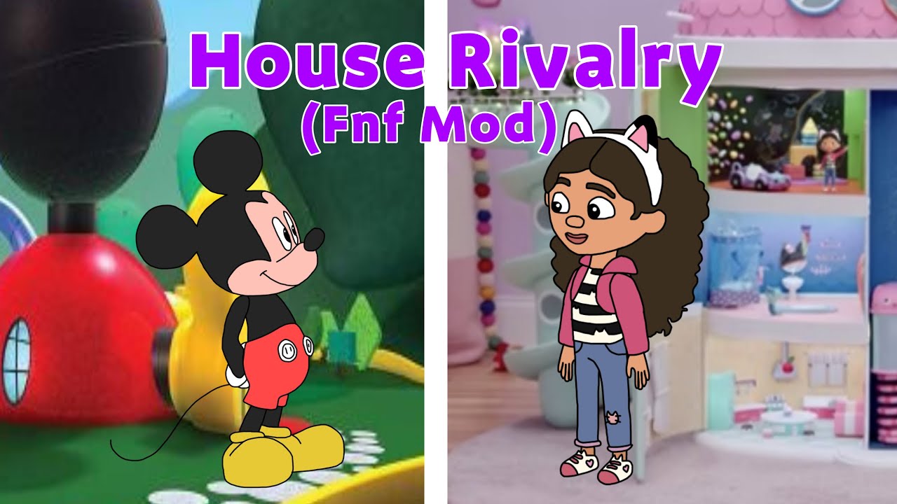 House Rivalry Mickey Mouse vs Gabby (Fnf Mod) - YouTube