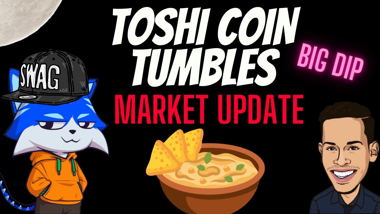 TOSHI COIN TUMBLES TO 350M! CAN WE HOLD SUPPORT? - YouTube