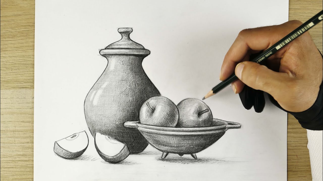 easy drawing | Arts Academy HD | drawing | pencil drawing | Still-life ...