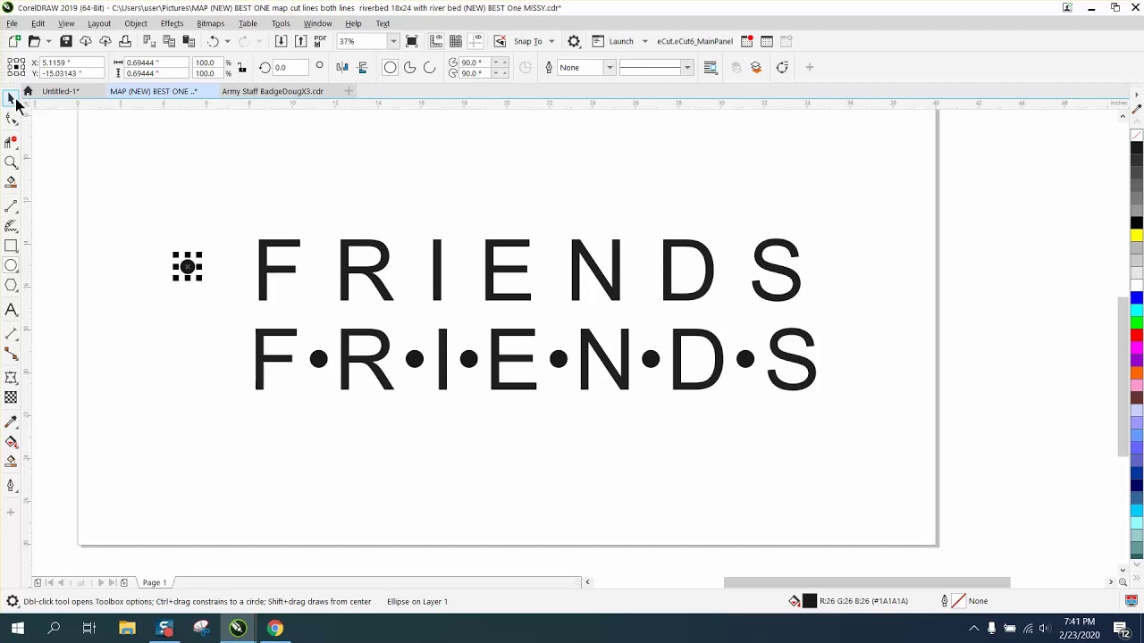 Corel Draw Tips Tricks Friends Logo Dots YouTube corel-draw-tips-tricks-friends-logo-dots-youtube