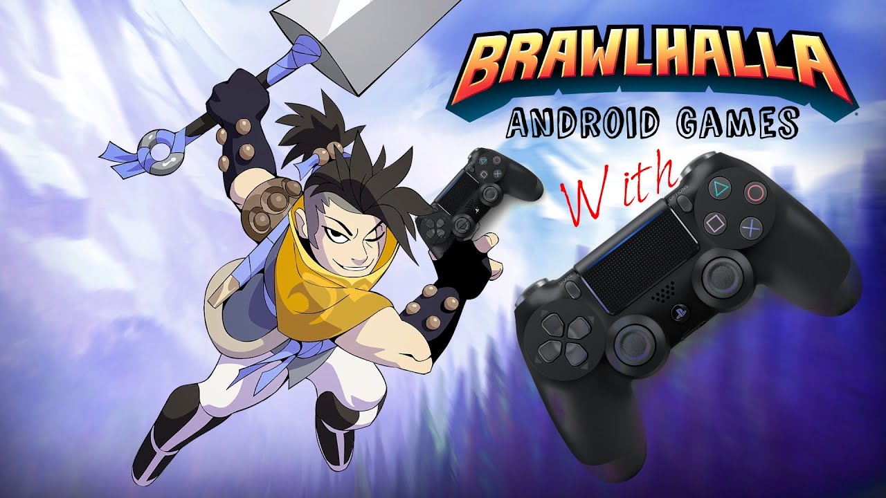 Android Games with Dualshock 4 controller - Brawlhalla - YouTube