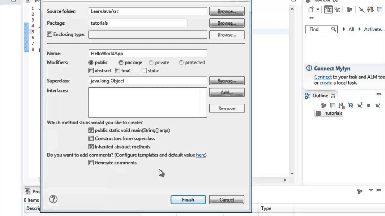 Java Tutorial 2: Hello World program - YouTube