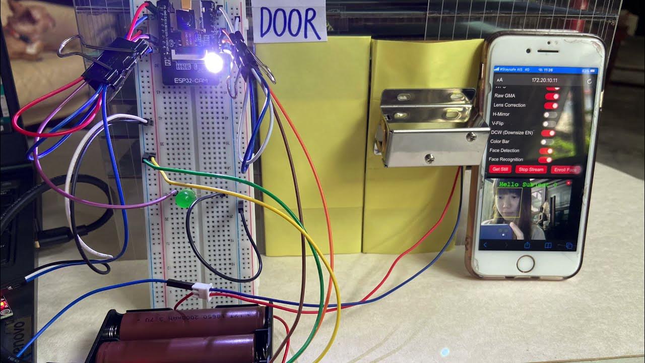 Face recognition based door lock (mini project) - YouTube