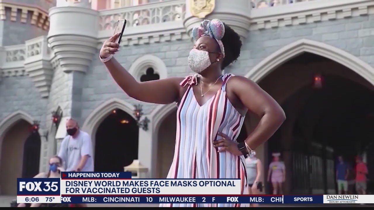 Disney World makes face masks optional for vaccinated guests - YouTube