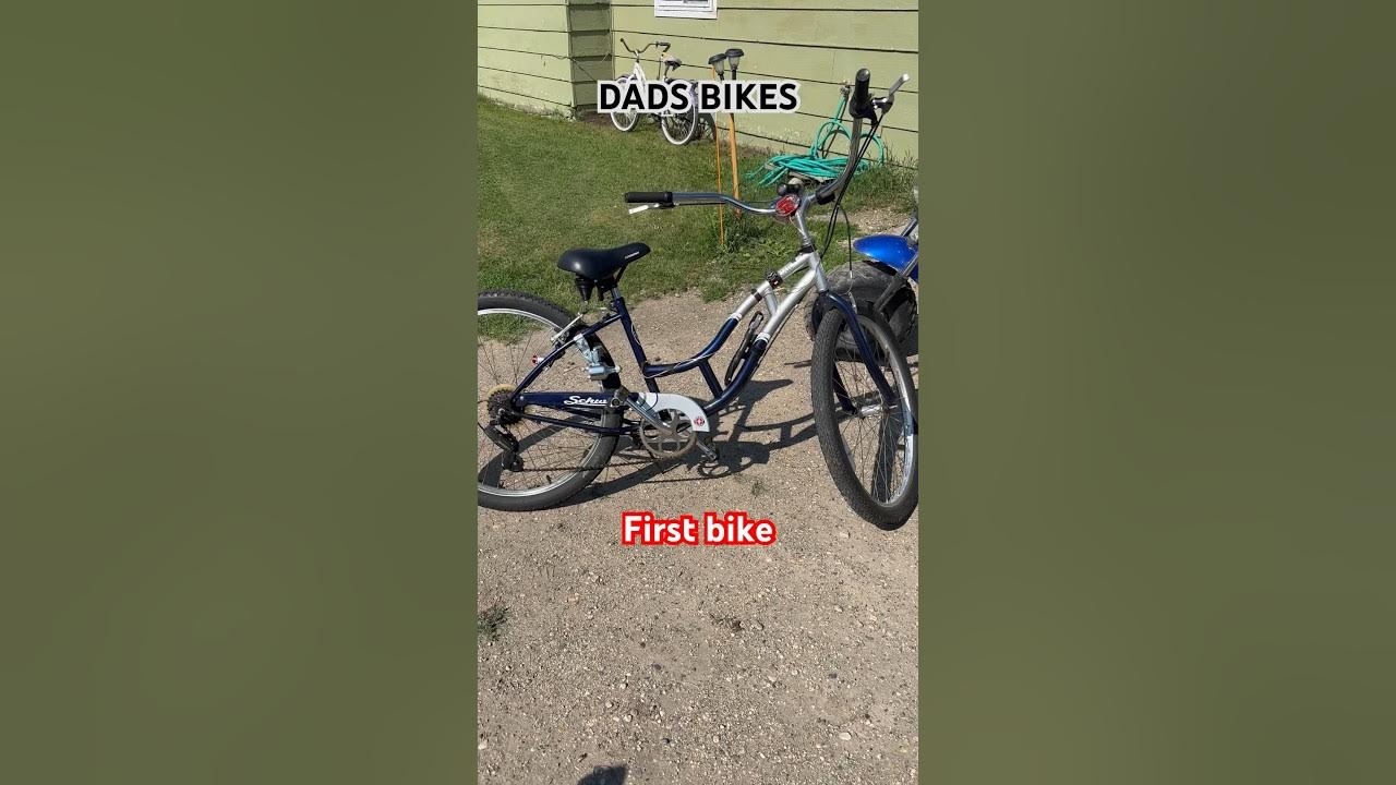 Generations of Dads bikes @hipeakbike #schwinn #bicycle #happy #dad #generation #ebike #minibike ...