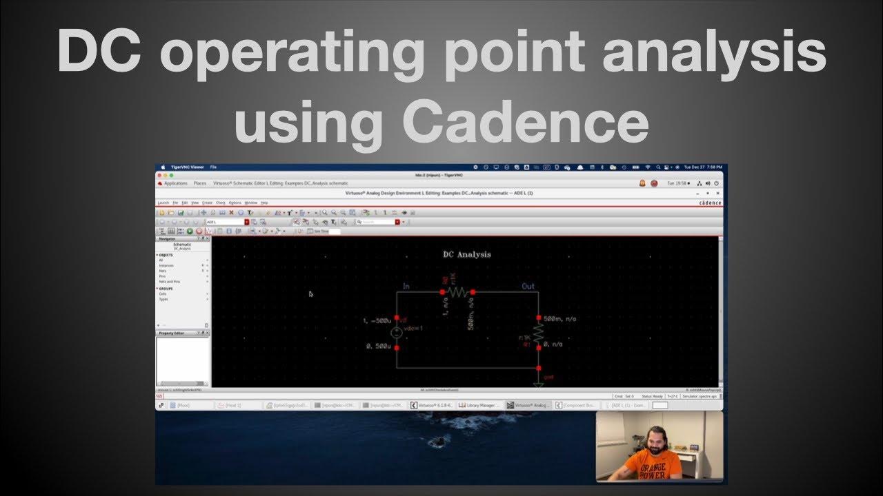 DC operating point analysis on Cadence - YouTube