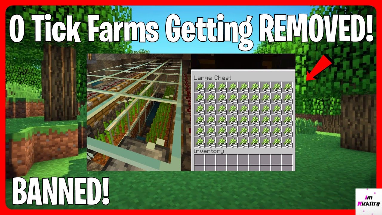 0 Tick Farms Getting REMOVED! RIP Tutorials!! (Java & Bedrock Edition ...
