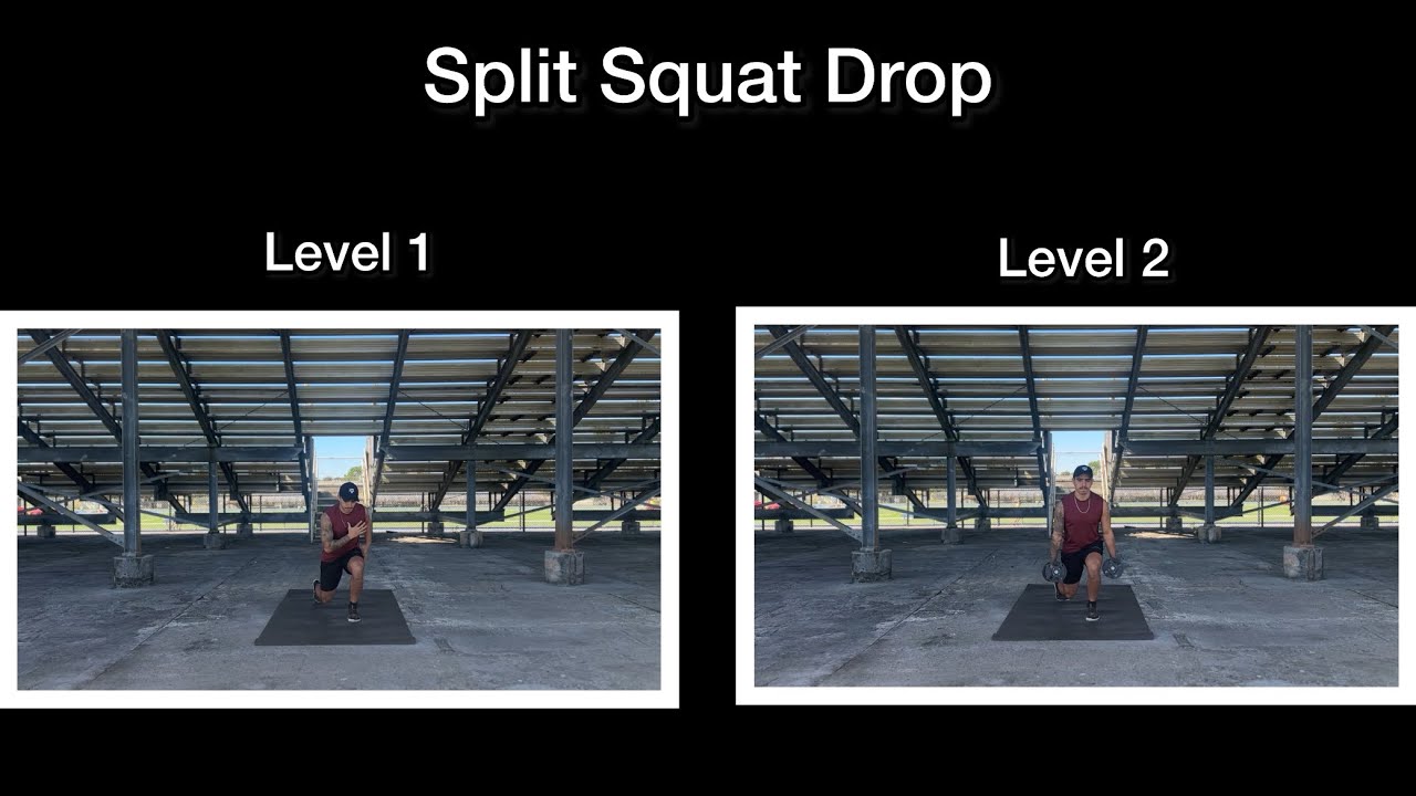 Split Squat Drop - YouTube