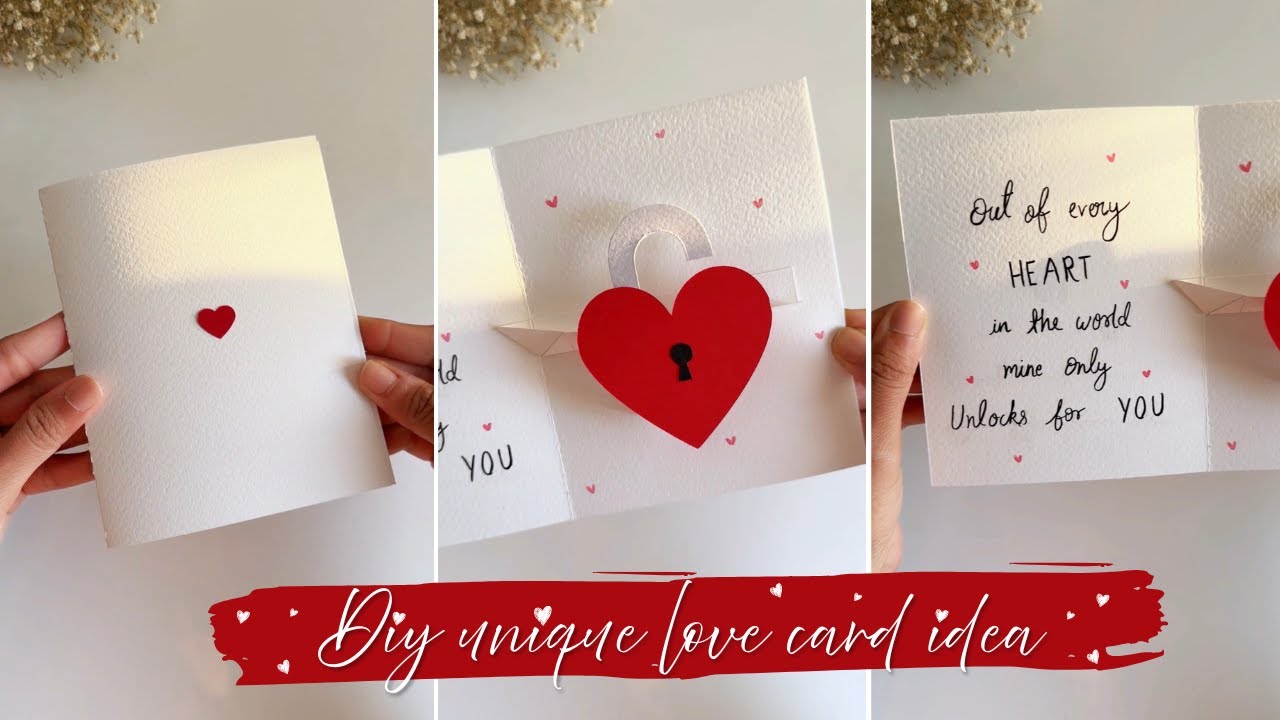 This Love Card Actually UNLOCKS ️ | Most Unique DIY Valentine Card Ever ...