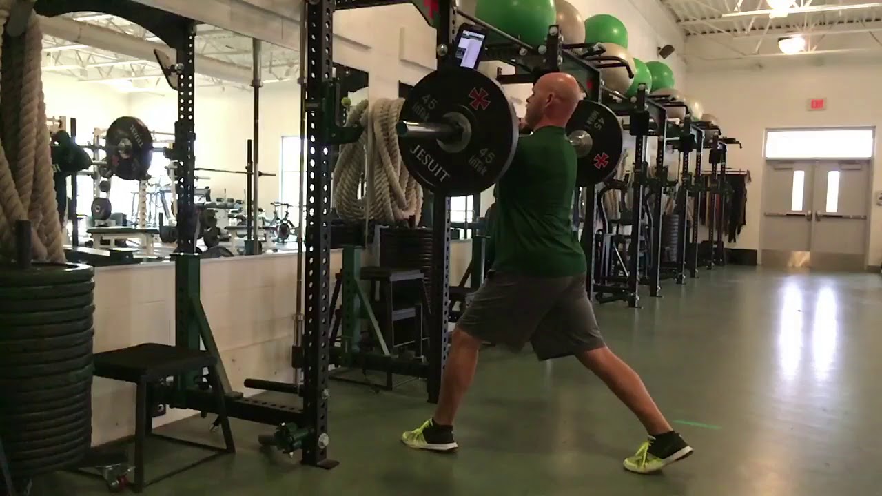 Barbell Front Split Squat (Rack Position) - YouTube