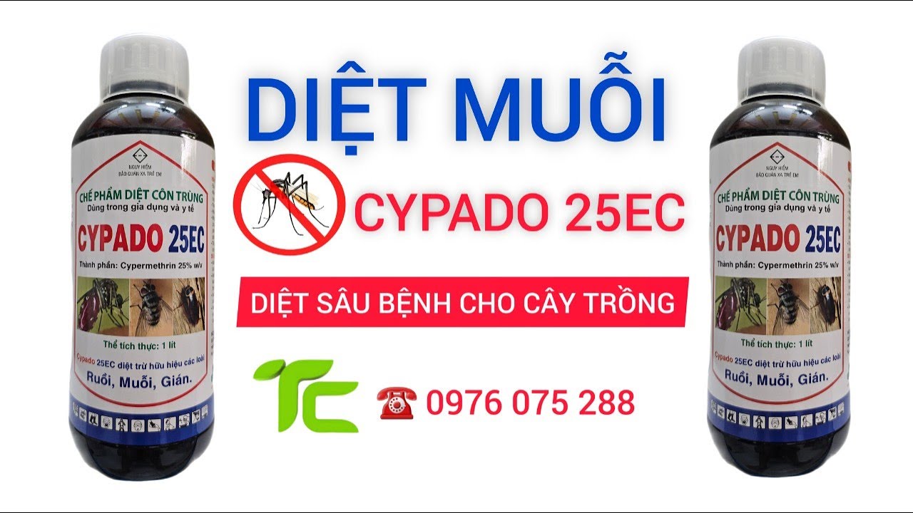 Thuốc diệt muỗi Cypado 25EC_ Diệt côn trùng,sâu bệnh gây gại cây trồng ...