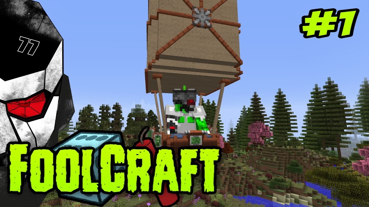 FOOLCRAFT #1 - I have BOOBS & A BLIMP! [Modded Minecraft 1.10] - YouTube