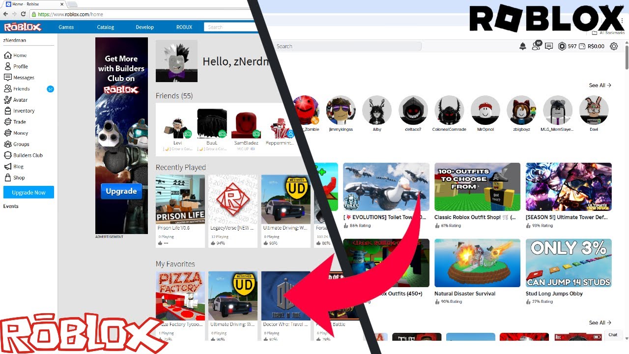 How to get old ROBLOX website theme - YouTube
