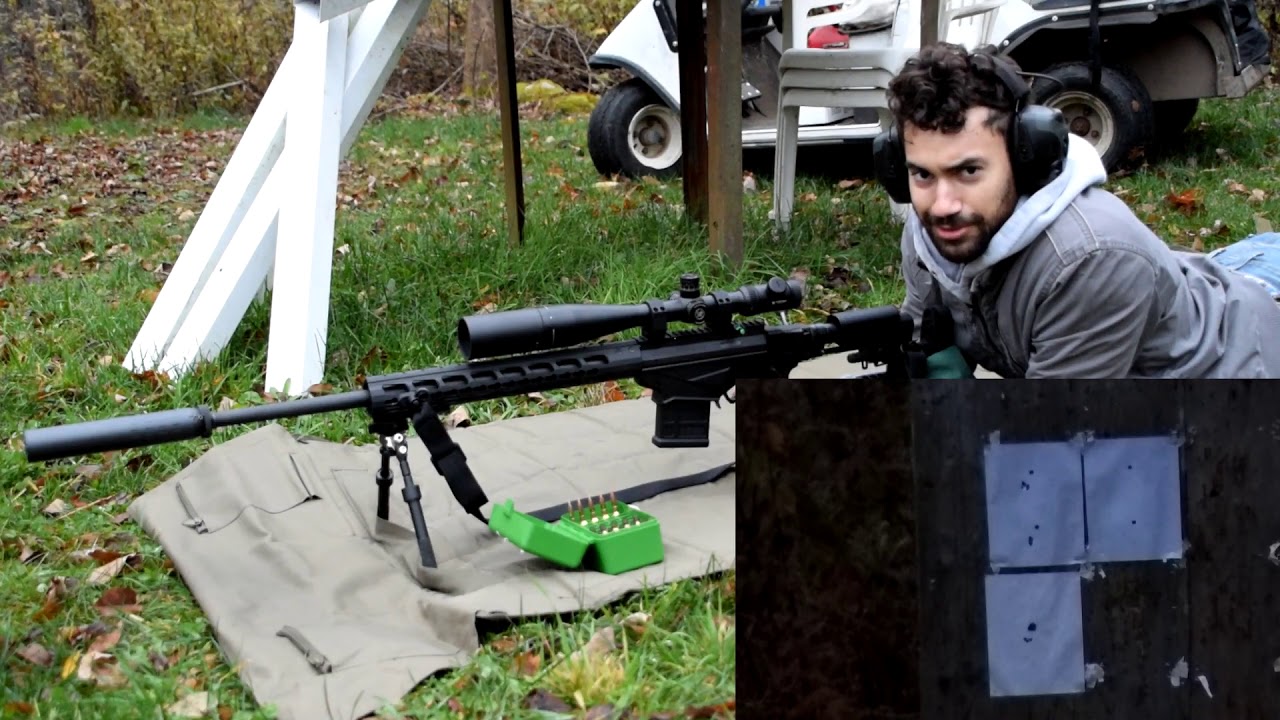 Ruger Precision Rifle, Sub Half MOA load - YouTube