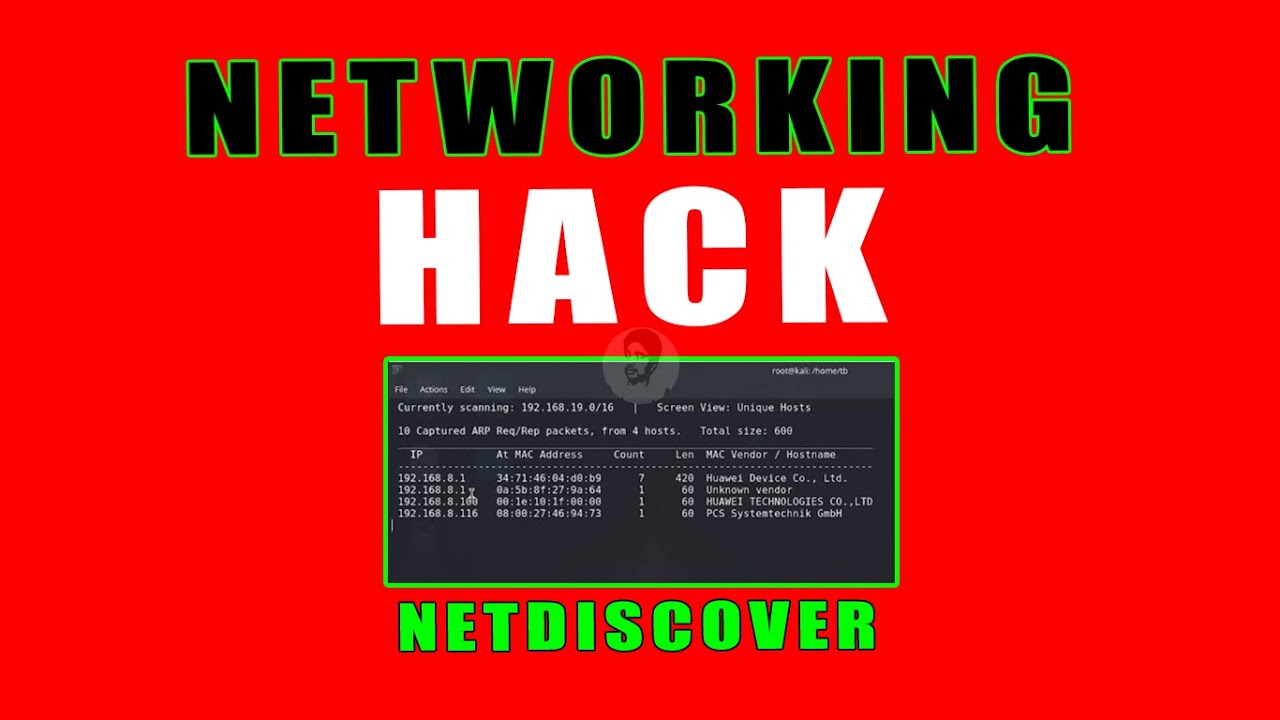The Basic Syntax For Using Netdiscover Is Netdiscover Youtube 3064