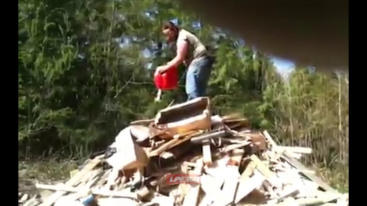 Huge Bonfire Fail - YouTube