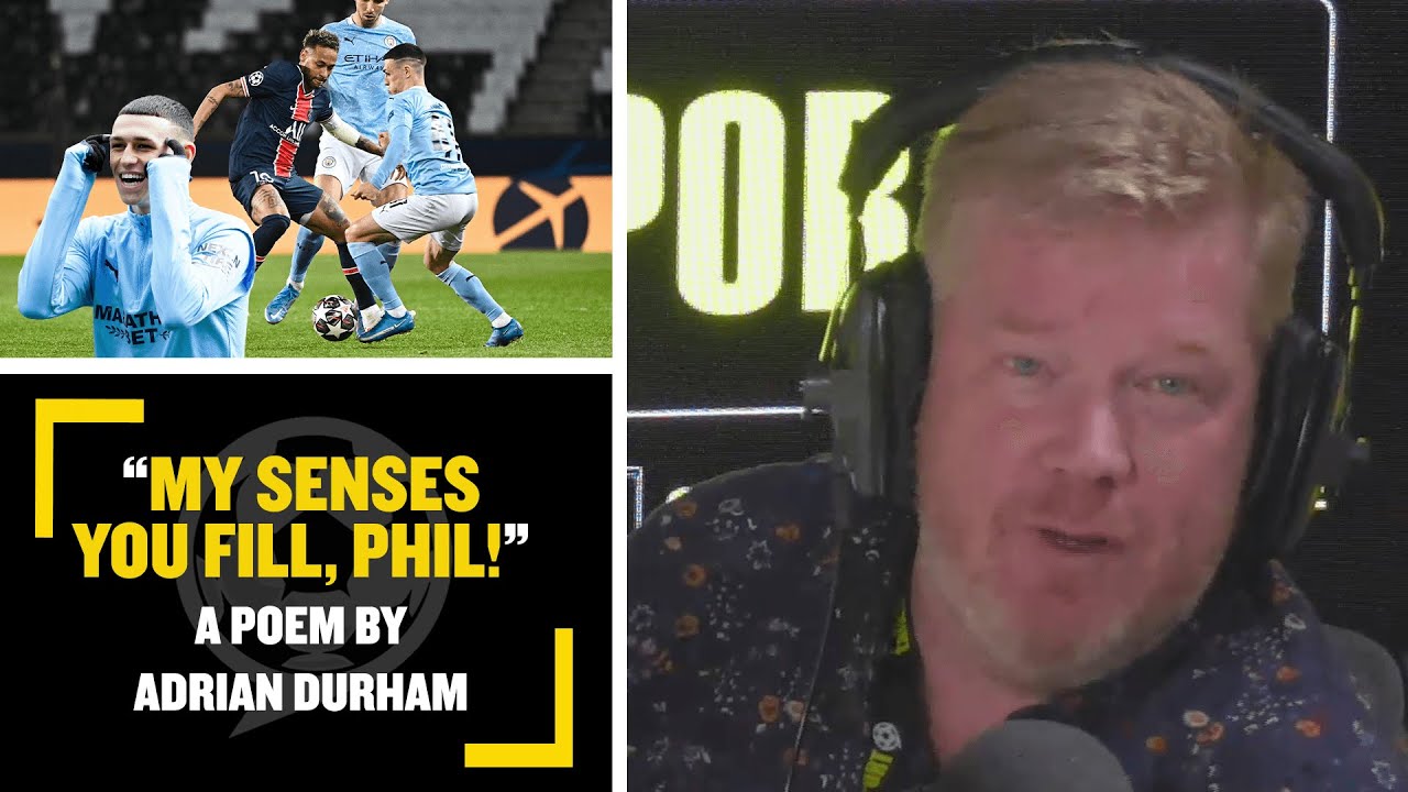 "MY SENSES YOU FILL, PHIL" Adrian Durham reads a poem he has written ...