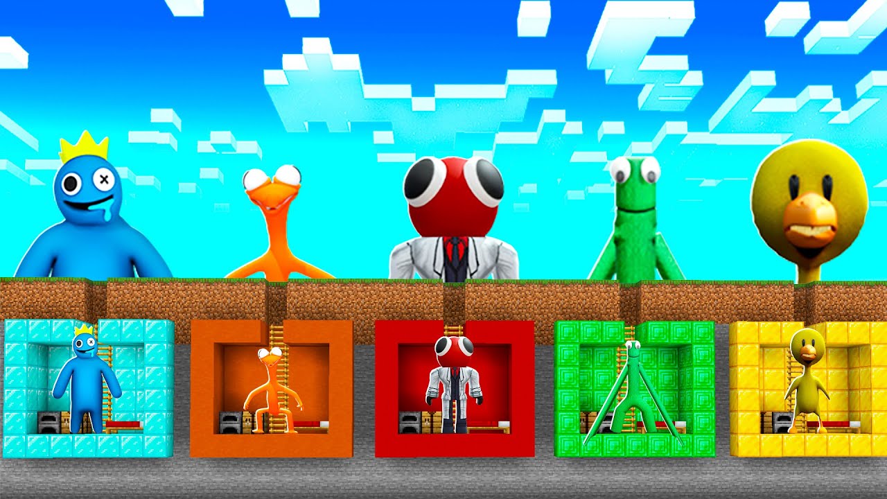 NO ELIJAS LA BASE SECRETA EQUIVOCADA DE RAINBOW FRIENDS EN MINECRAFT 😱 ...