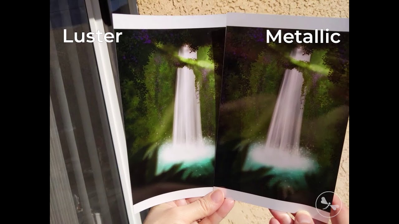 Etsy Prints Luster vs Metallic Paper - YouTube