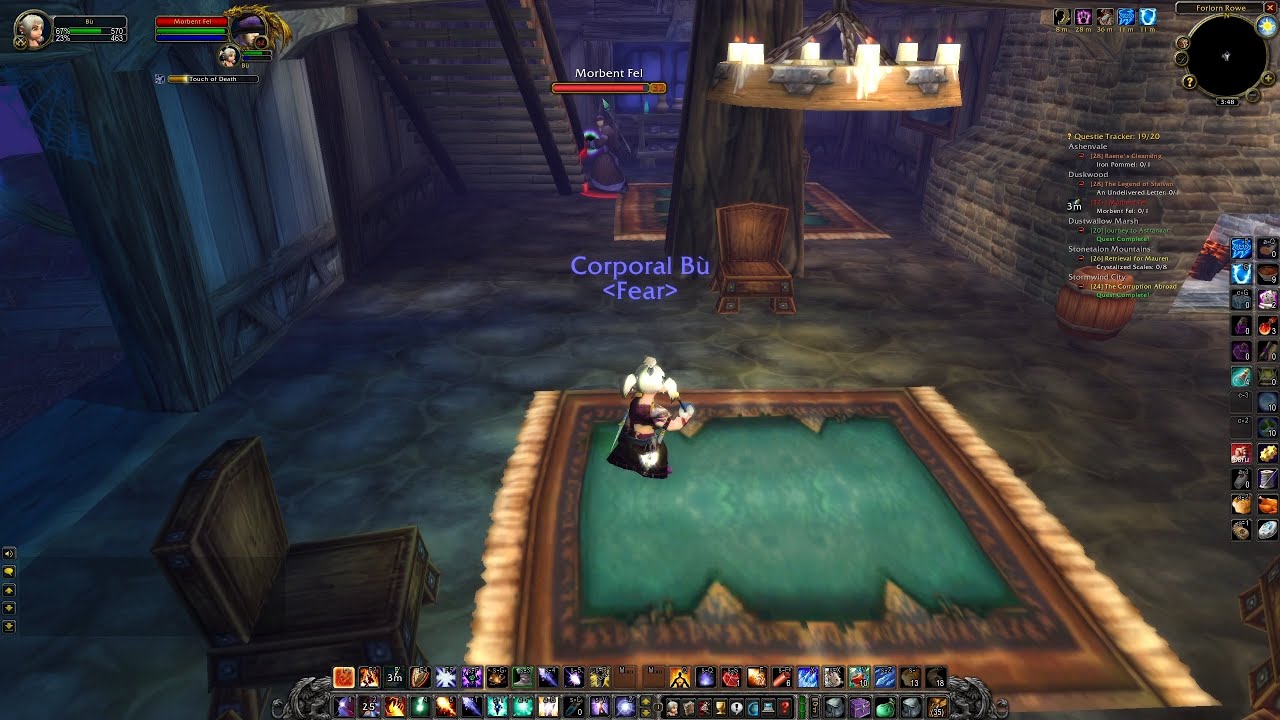 Morbent Fel, WoW Classic Quest/ WoW SoD Quest (lvl. 25 mage) - YouTube