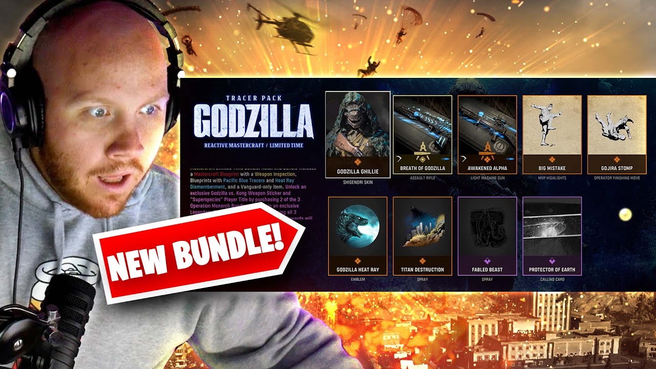 BRAND NEW GODZILLA BUNDLE IN WARZONE!!! - STREAM VOD - YouTube