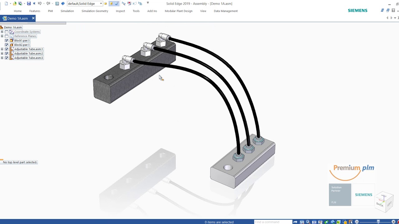 Solid Edge Trick & Tip: Assembly Adjustable Tubes ภาษาไทย โดยทีมงาน พรี ...