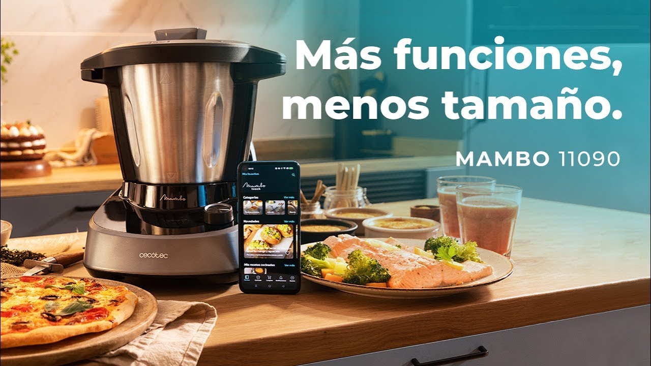 Robot de cocina Mambo 11090 con 37 funciones, APP, báscula y jarra de ...