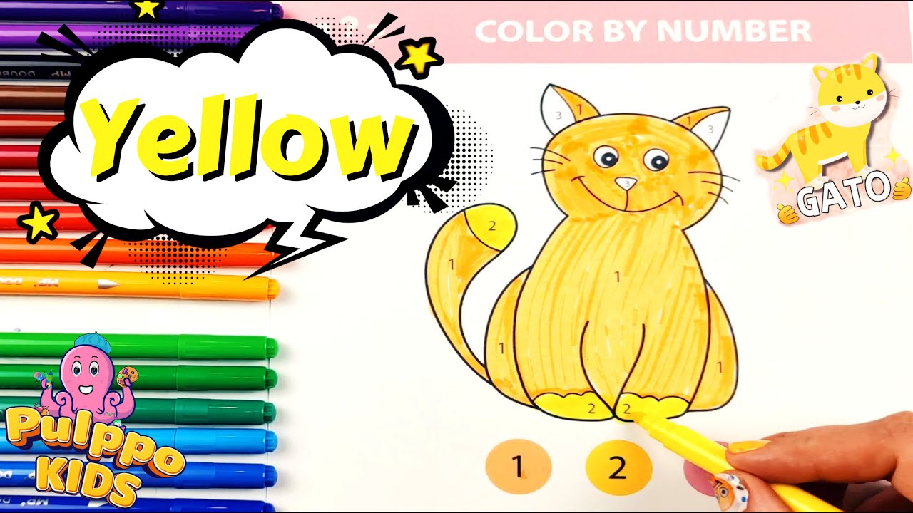 Cute Cats Kitty😺Coloring for Kids🖍️😍Learning Colors🎨😽Educational Videos ...