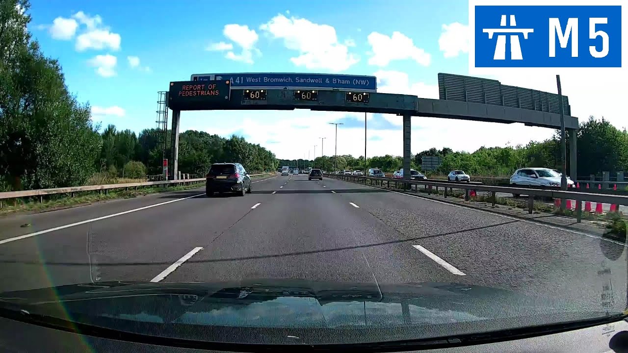 M5 Motorway: M6 (Ray Hall Interchange) to Junction 1 (A41 West Bromwich ...