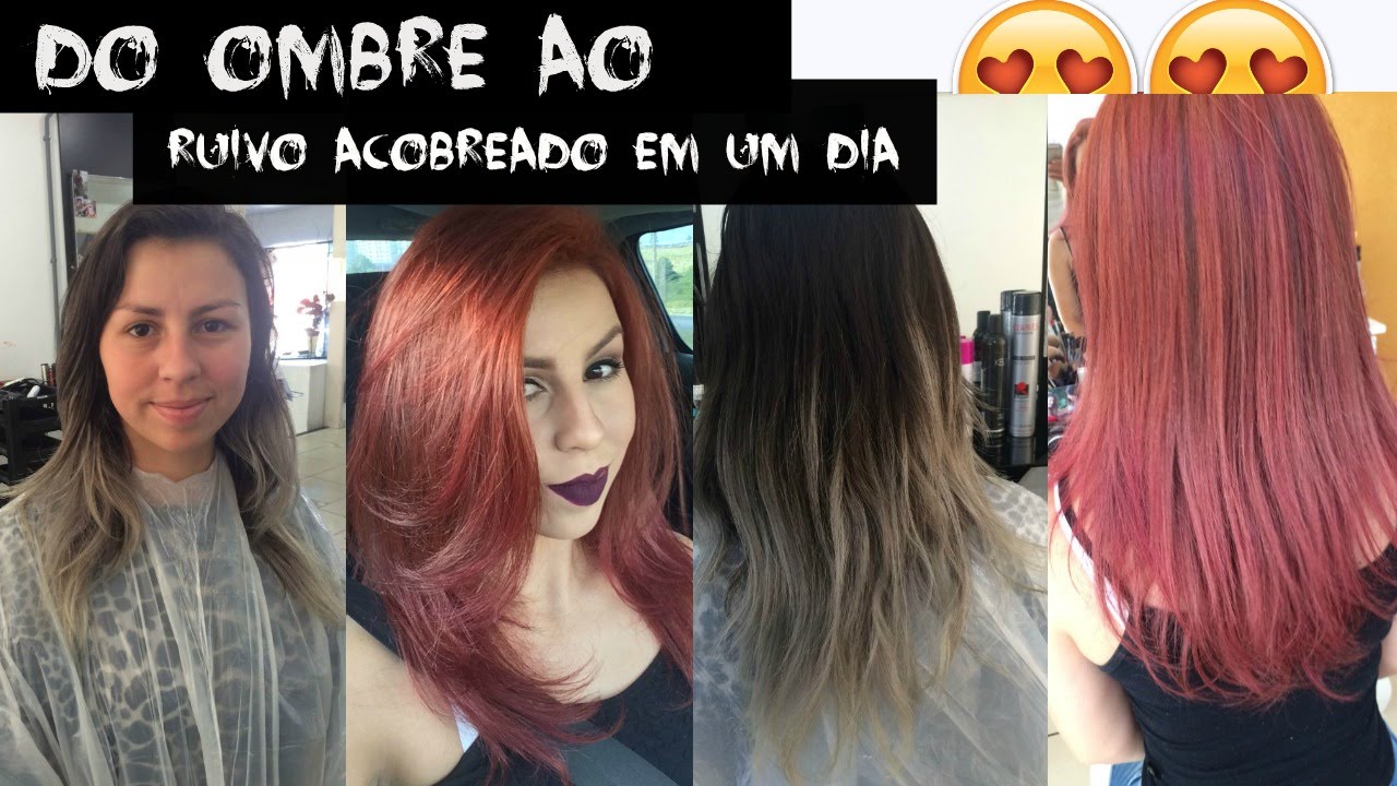 DO OMBRÉ AO RUIVO ACOBREADO - YouTube