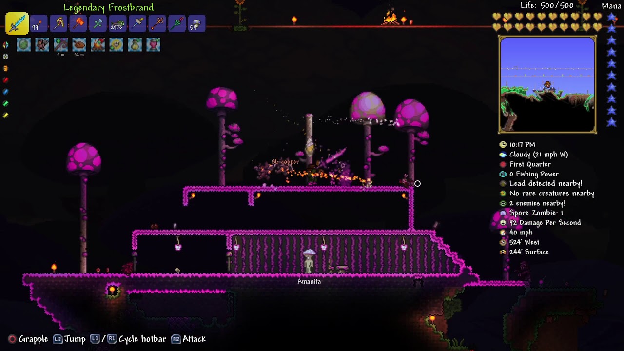 terraria season 3 | new armor + Blood moon - YouTube