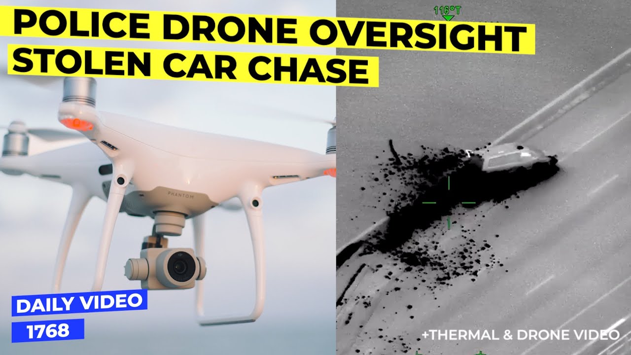 Police Drone Monitoring Accountability, Car Chase Helicopter Thermal ...