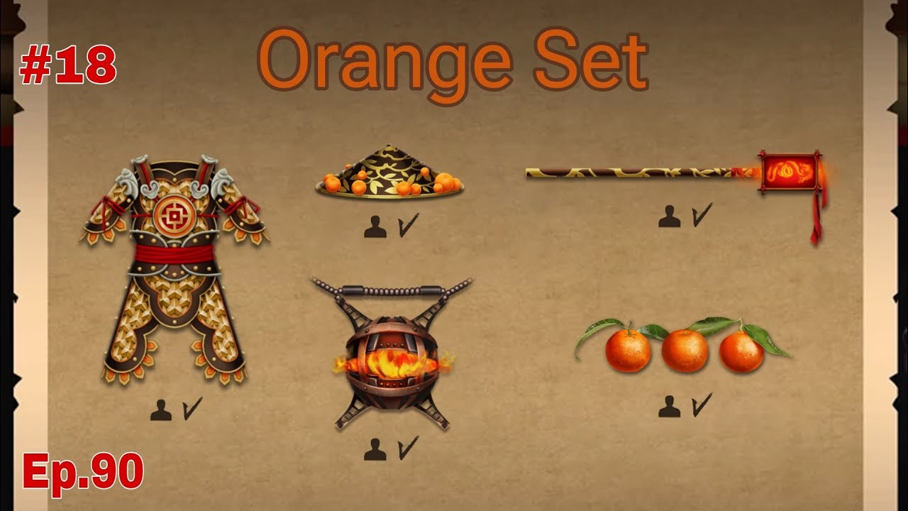 Orange Set Review in Shadow Fight 2 Ep.90 | Orange Set - YouTube