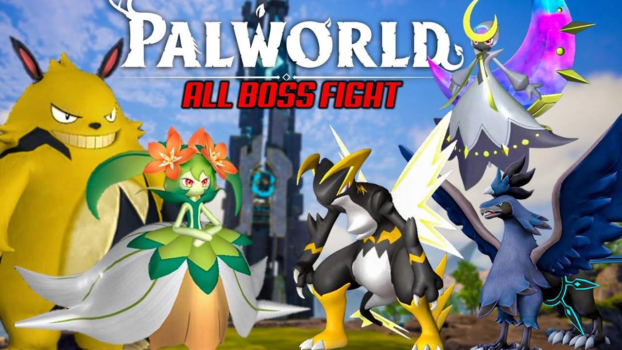 🔴All Tower Boss Pals Fight Hard Mode Palworld {DAY 36} - YouTube