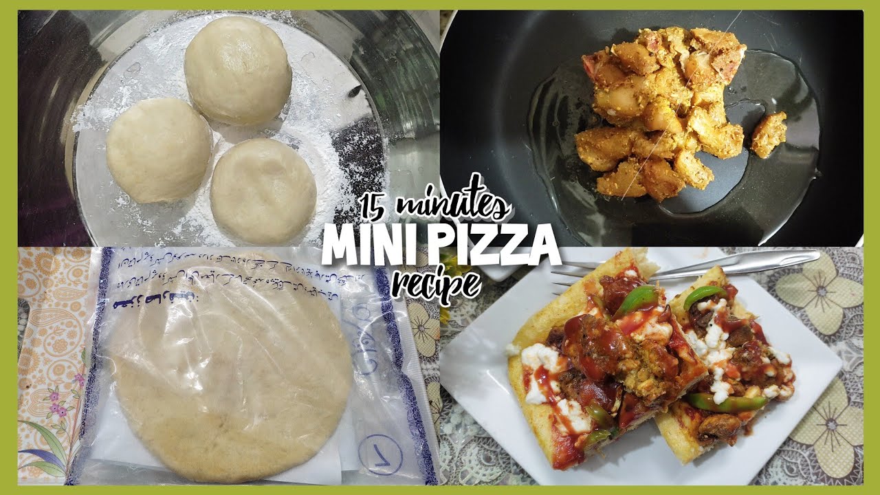 Home-made Mini Pizza Recipe | Easy Ingredients Mini Pizza | 15 minutes ...