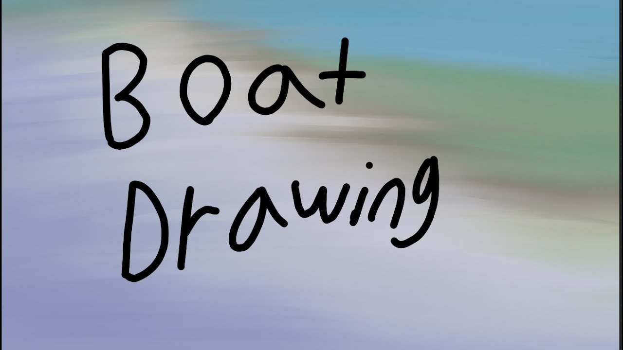 Boat in Blizzard drawing! - YouTube