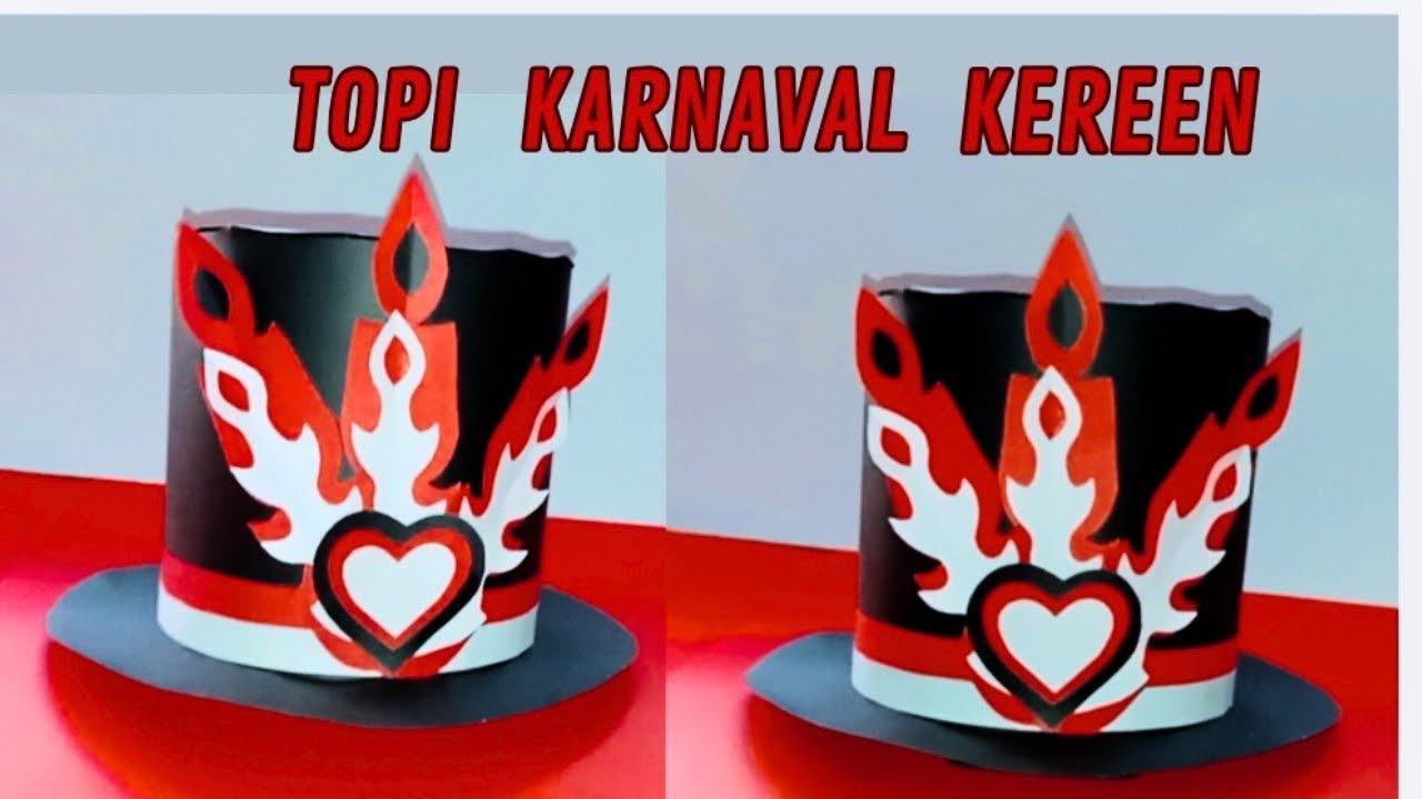 Cara Membuat Topi Karnaval 17 Agustusan Kereen - YouTube