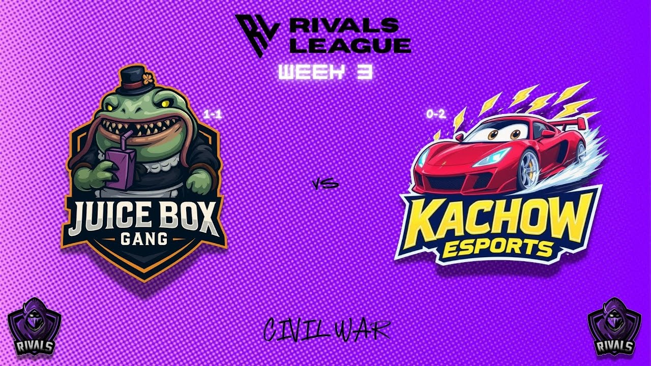 Juice Box Gang vs Kachow Esports | Rivals League Week 3 - YouTube