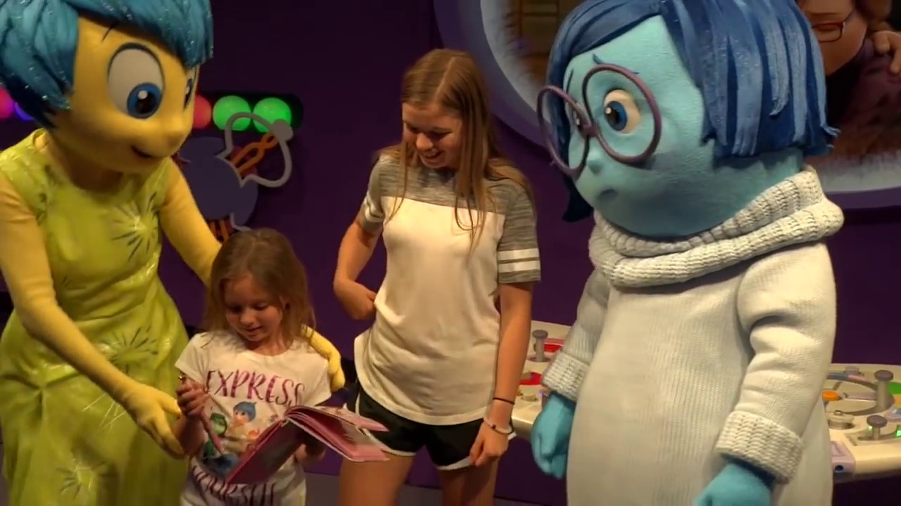 (2016) Joy & Sadness from Inside Out Meet & Greet at Epcot Walt Disney ...