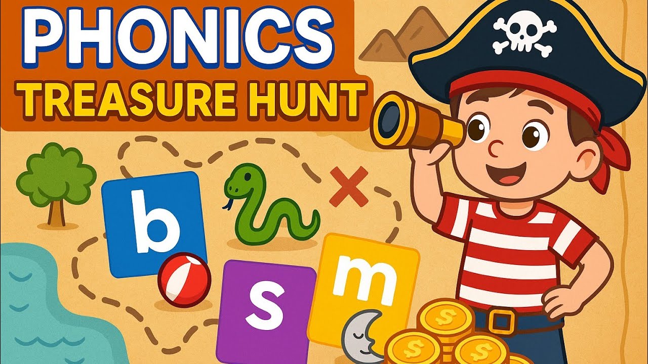 Phonics Treasure Hunt || Phonics games for kids - YouTube